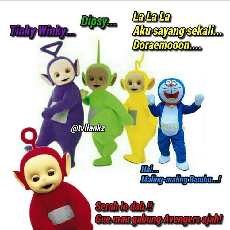 Silakan Cekikan dan Senyum Sendiri Lihat 25 Meme Teletubbies Ini
