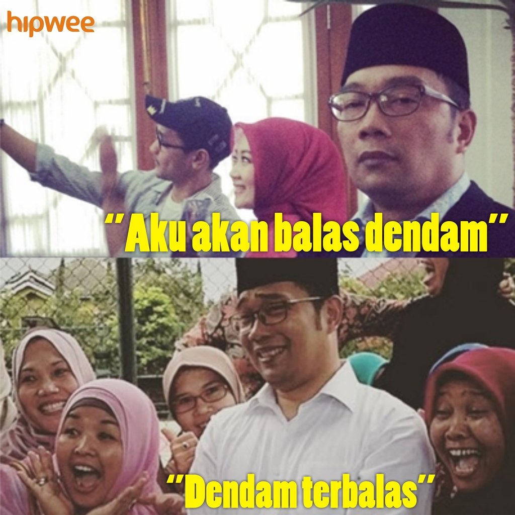 Kumpulan Meme Kang Emil Cemberut Ditinggal Sang Istri Selfie Bareng ...