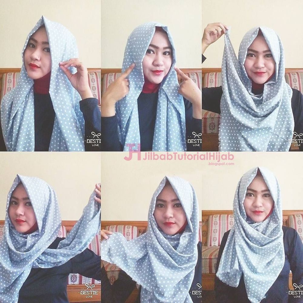 Tutorial Hijab Katun yang Ampuh Bikin Pipi Tembem Terlihat Tirus. Kapan Kamu Coba?