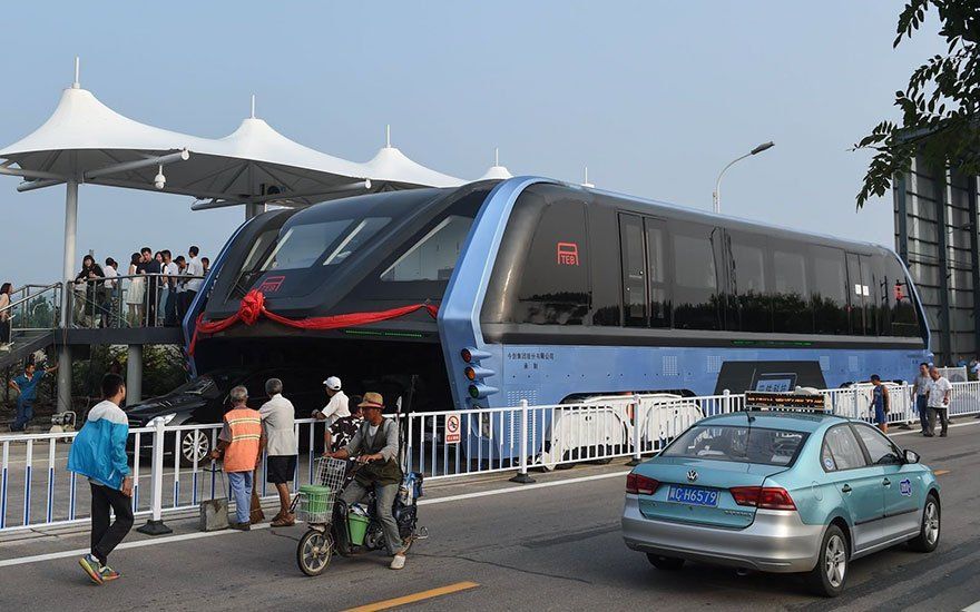 Transit Elevated Bus, Bus Raksasa Dan Terbesar Di Dunia. Hadir Jadi ...