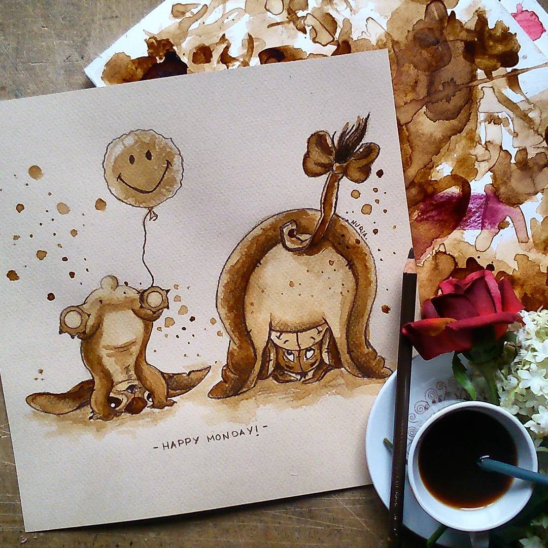 15 Lukisan Ini Pakai Kopi Sebagai Tintanya, dan Hasilnya ‘Cantik ...