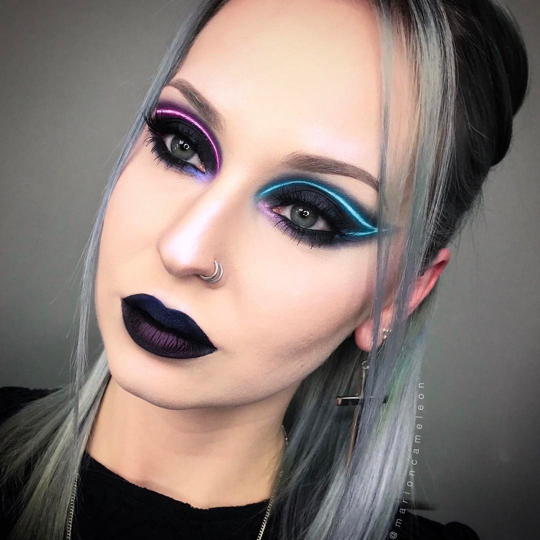 8 Inspirasi Make-Up Neon Light yang Lagi Trend! Hayo, Siapa yang Mau ...