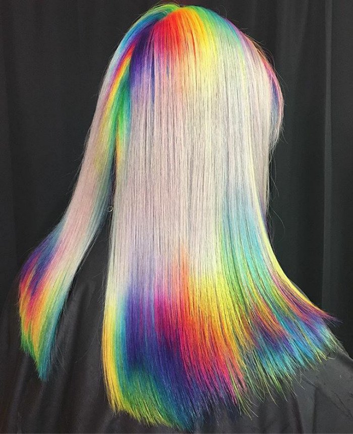 Shine Line, Tren Warna Rambut Terbaru Ala Unicorn yang Viral di ...