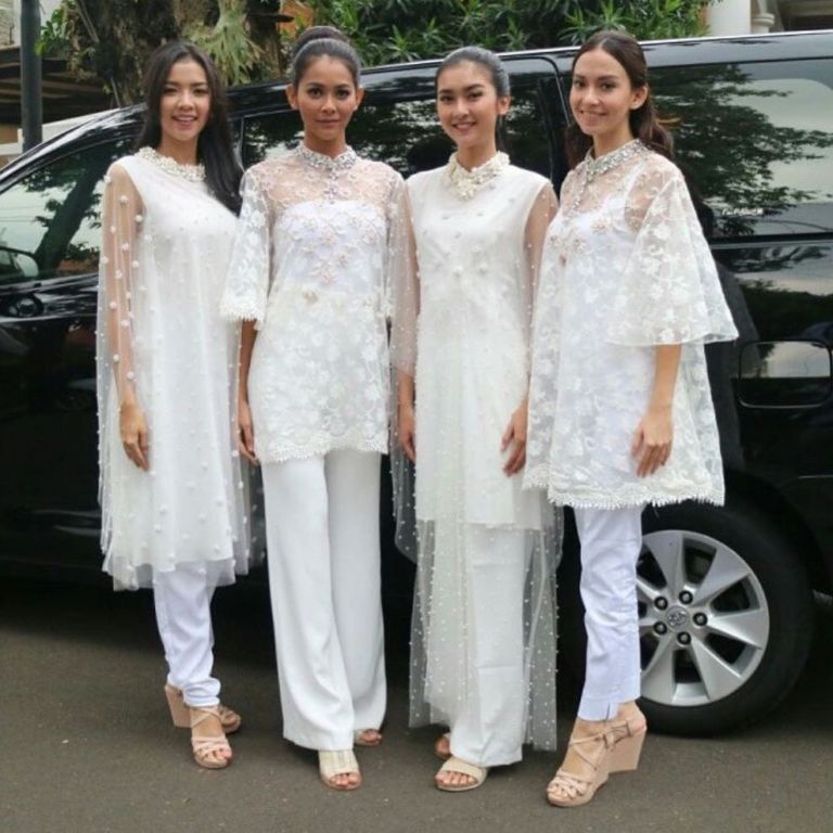 13+ Model Baju Pesta Setelan Celana Panjang