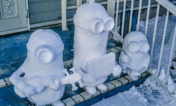 10 Foto Boneka Salju Pasca Hujan Salju Ekstrem di Jepang. Kreatif ...