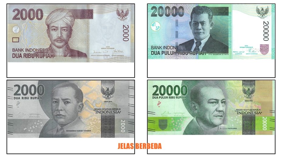 8+ Fakta Soal Pemilihan Warna Uang Republik Indonesia. Uang 2 Ribu & 20 ...