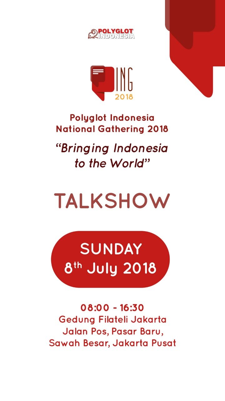 Polyglot Indonesia National Gathering 2018; Strategi Mengenalkan ...