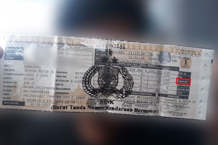 Ini Lho Arti 9 Singkatan yang Ada di STNK, Yuk Perhatikan! Yang Punya ...