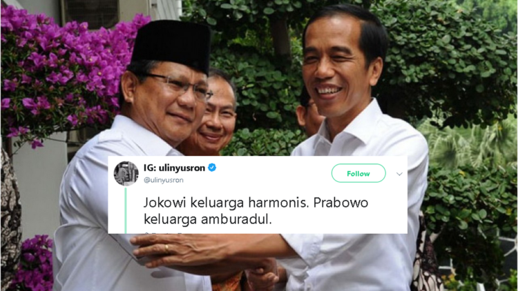 Tanggapan Mereka untuk Cuitan Ulin Yusron Soal Keluarga Prabowo yang ...