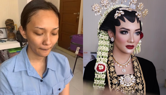 12 Foto Before-After Make-up Manten ala MUA Ternama. Hei, Mau Tampil ...