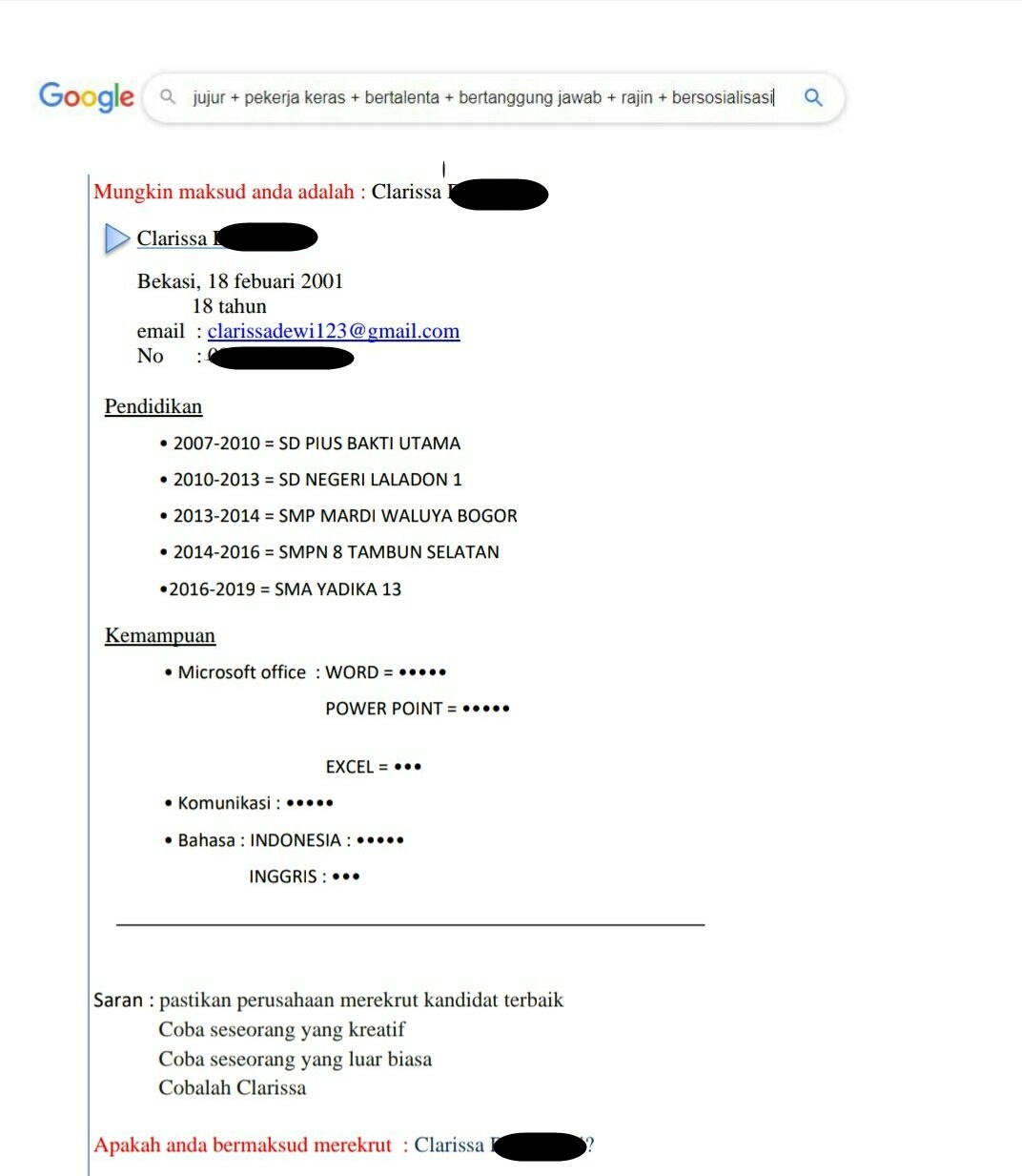 9 Desain CV Super Kreatif ini Bikin HRD Senyam-senyum Sendiri. Kocak ...