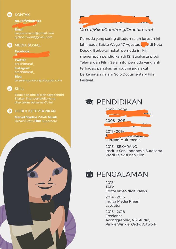 9 Desain CV Super Kreatif ini Bikin HRD Senyam-senyum Sendiri. Kocak ...