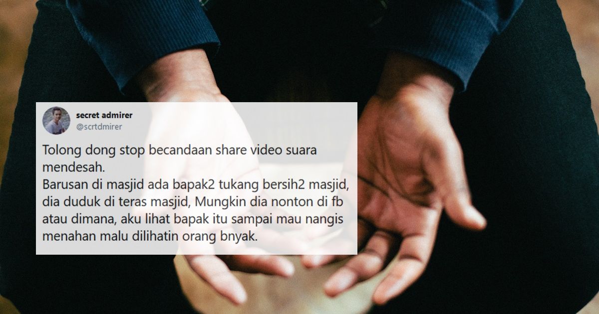 Marbut Masjid ini Jadi Korban Prank Video Bersuara Bokep. Stop Bercandaan Sampah Begini, Ya!