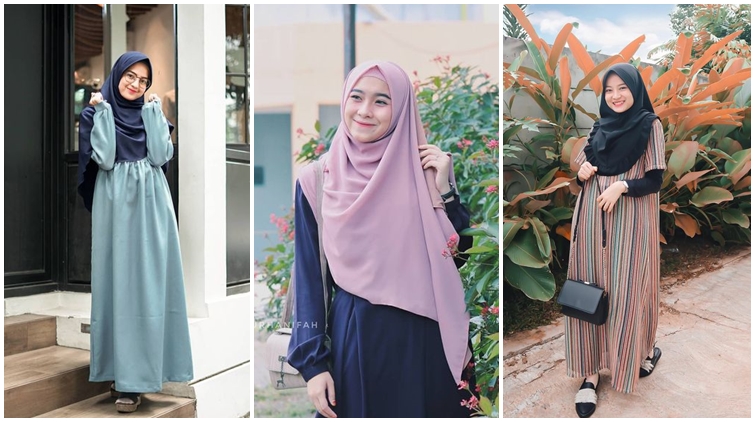 9 Ide OOTD Syar'i dari Para Hijabers Cantik; Mengawali Tahun dengan ...