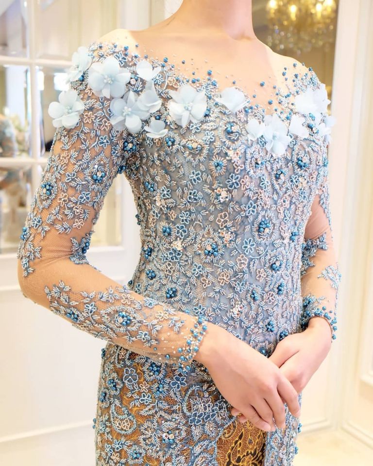 12 Ide Tunik Motif Payet 3 Dimensi untuk Lamaran. Elegan dengan Pilihan ...