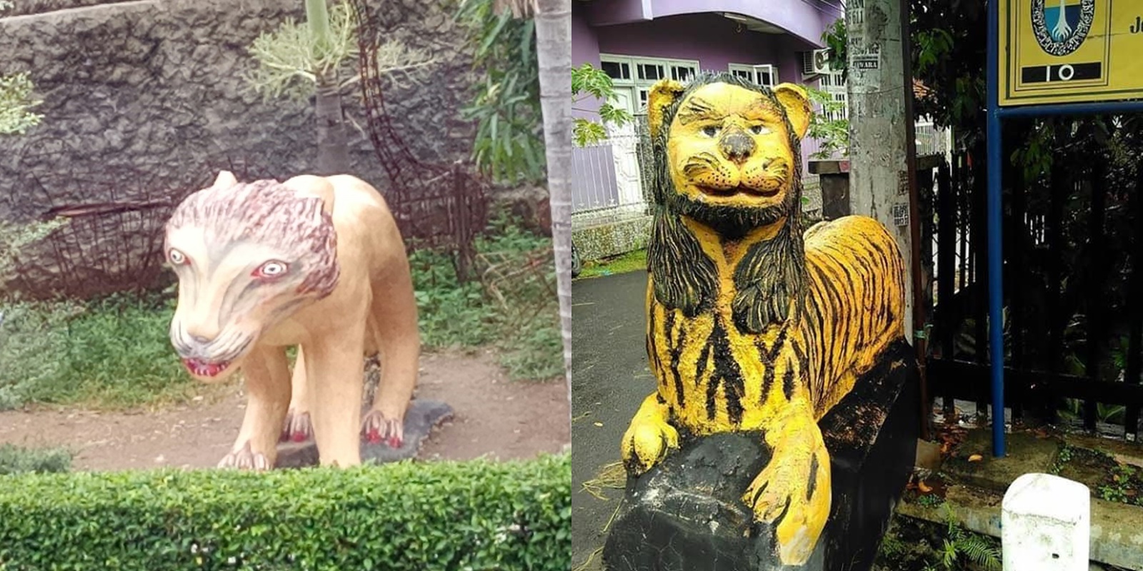 12 Spesies Patung Macan Versi Kearifan Lokal. Kalau Begini Kayaknya ...