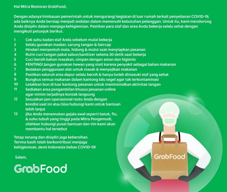 Lewat #KitaVSCorona, Grab Terapkan Pencegahan COVID-19