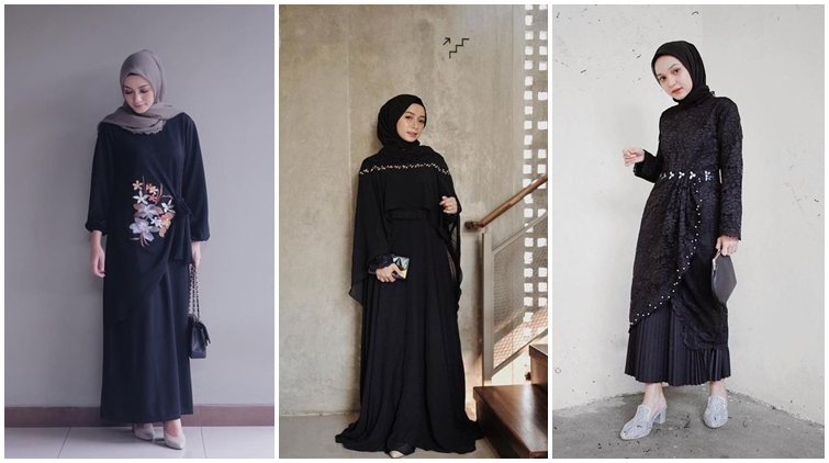 8 Model Gamis Hingga Kebaya Hitam yang Anti Mainstream. Bukti, yang ...