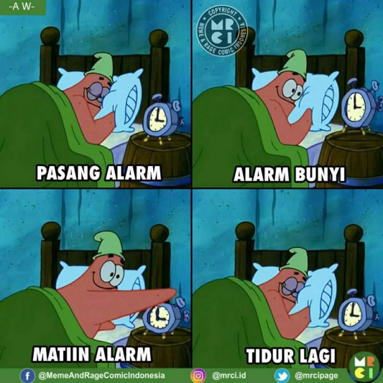 10 Meme Spongebob ini Wakili Keseharian Kita Saat Ramadan. Warga Bikini ...