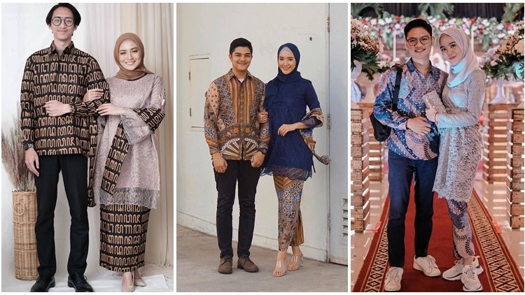 9 Motif Kebaya Couple Terbaru Bernuansa Kalem dan Elegan. Bikin Kompak ...