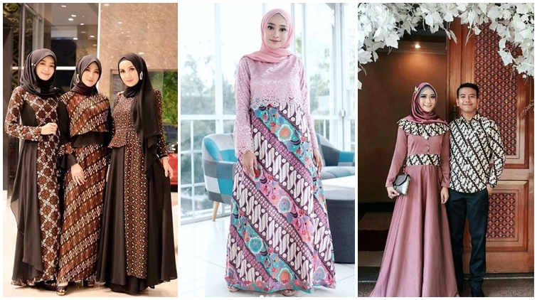 Buat Alternatif Selain Kebaya, Ini 8 Gamis Motif Batik yang Simpel tapi ...