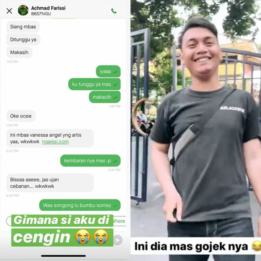 12 Potret Driver Ojol Saat Dapat Orderan dari Artis. Kejutan Kecil ...