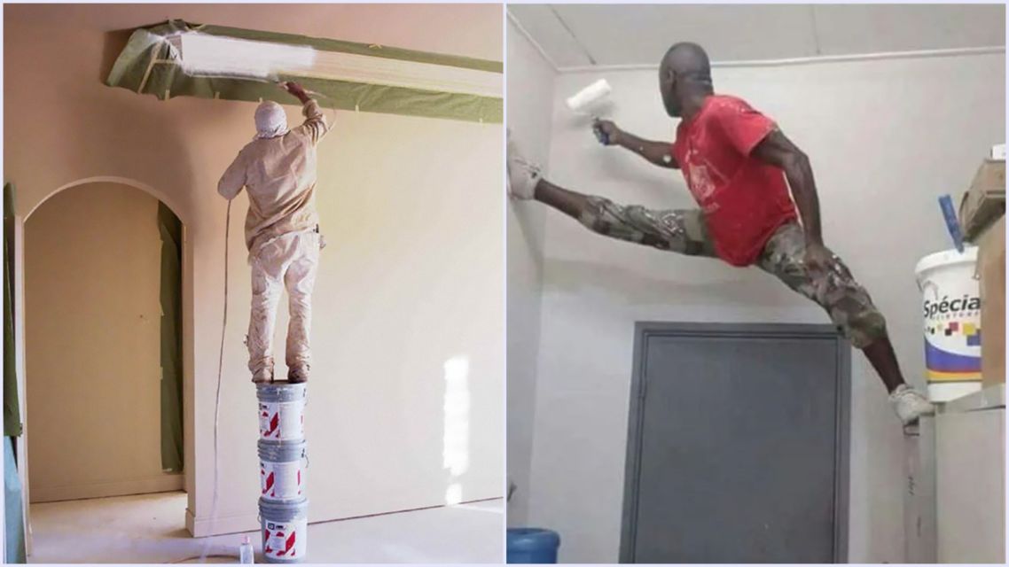 11 Kelakuan Kocak Orang Ngecat dalam Berbagai Gaya. Mereka Biasa Aja ...