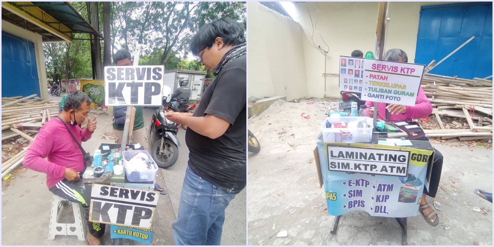 Viral Jasa Servis KTP Rusak ini Sungguh Unik. Kayaknya Kartu Timezone ...