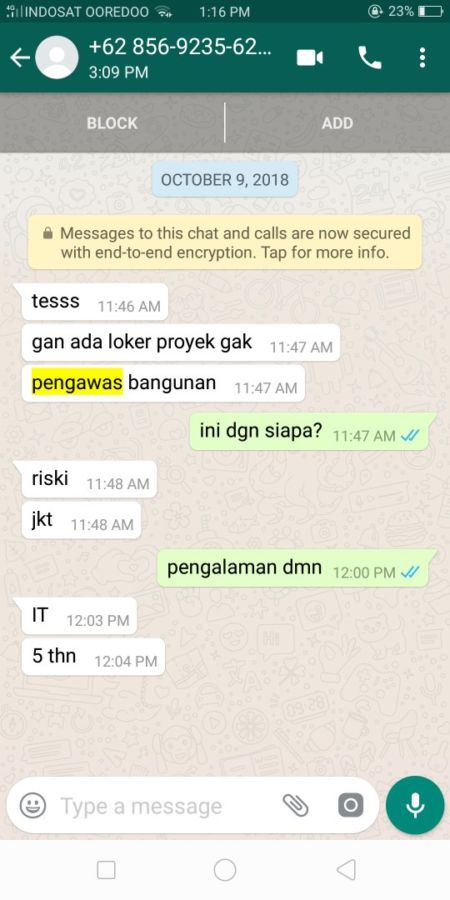 11 Deretan Chat Orang Cari Kerja yang Bikin Bingung HRD. Ini Butuh ...