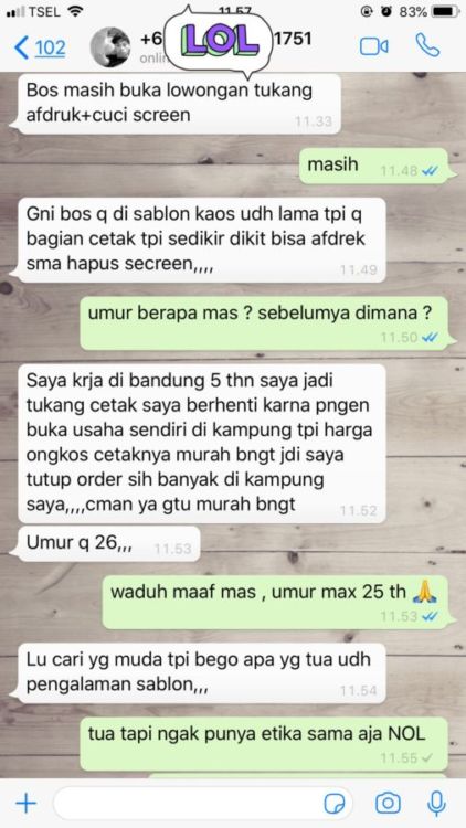 11 Deretan Chat Orang Cari Kerja yang Bikin Bingung HRD. Ini Butuh ...