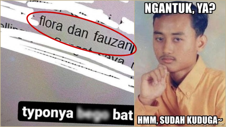 Begini Jadinya Kalau Mata Ngantuk Dipaksa Ngerjain Tugas. Typo Kacau ...