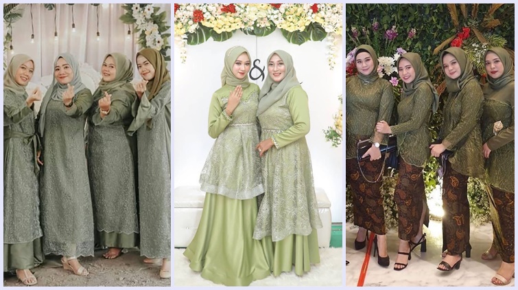 8 Model Kebaya Hijau Olive yang Pas Dipakai Kondangan