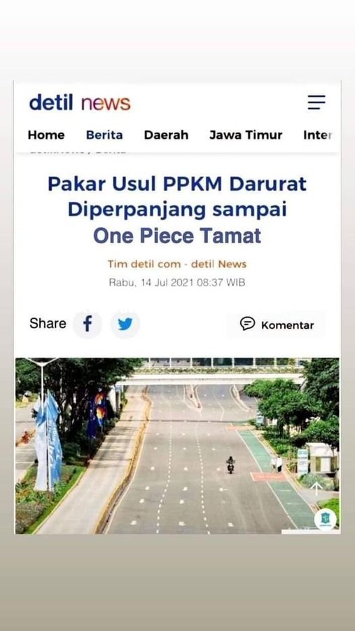Saking Keselnya dengan Perpanjangan PPKM, Warganet Luapkan Emosi dalam ...