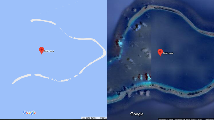 Misteri Pulau Mururoa yang Disembunyikan oleh Satelit Google. Pernah ...