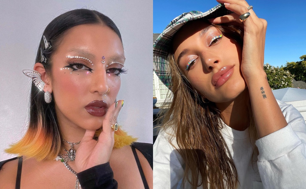 8 Ide Makeup Face Stickers yang Kembali Jadi Tren. Colorful!