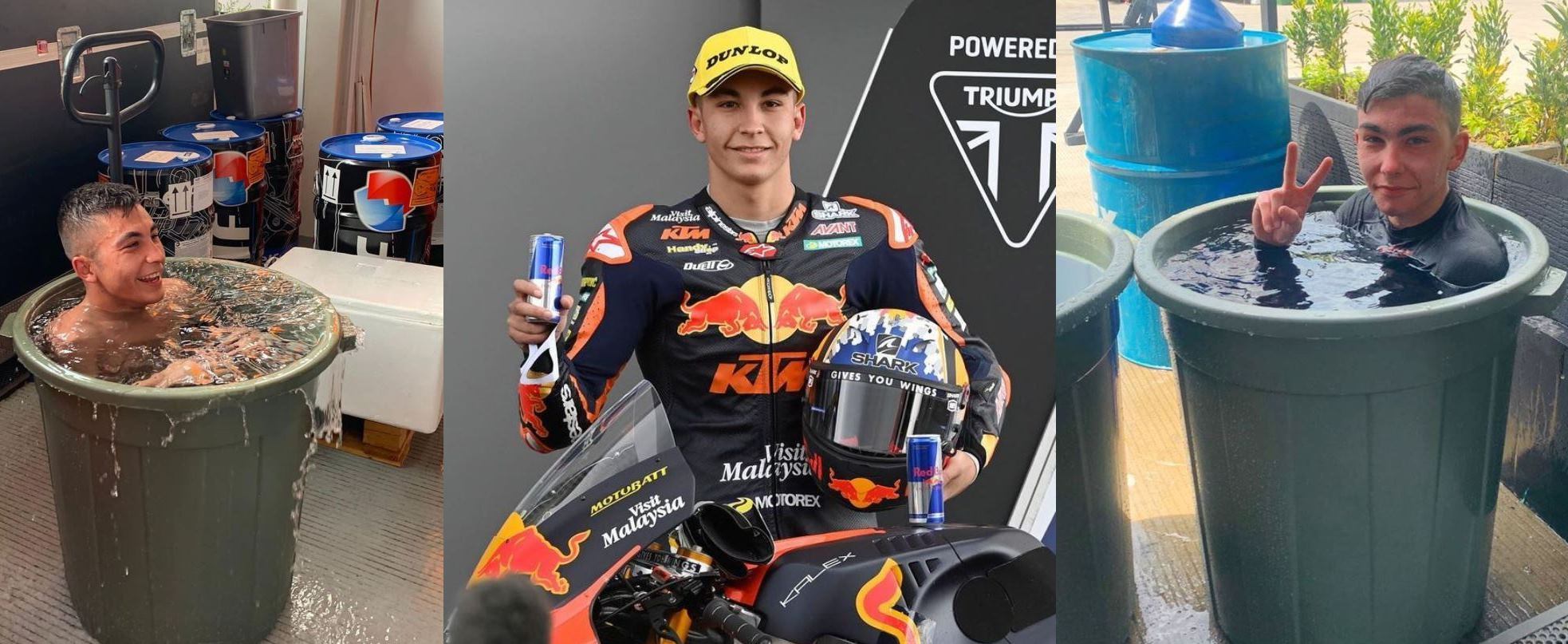 5 Aksi Kocak Pembalap Ngadem di MotoGP Mandalika. Hadeeh~
