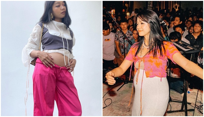 8 Potret Stylish Fathia Izzati Saat Hamil. Tetap Aktif Manggung dengan ...