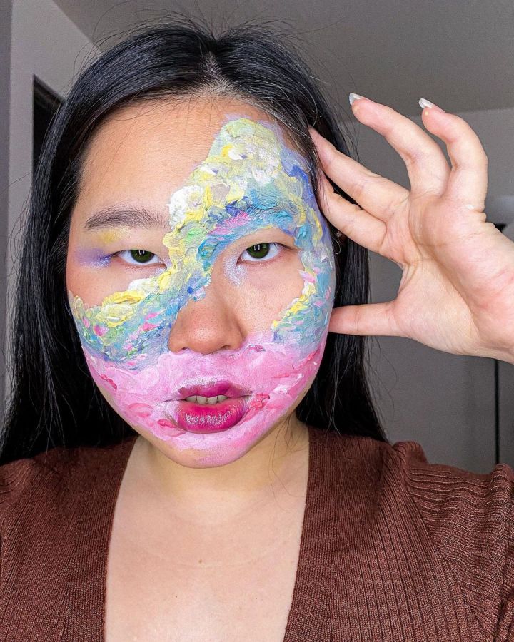 9 Potret Makeup Unik dari Tetesan Cat Wajah ala MUA @sunshinethebee ...