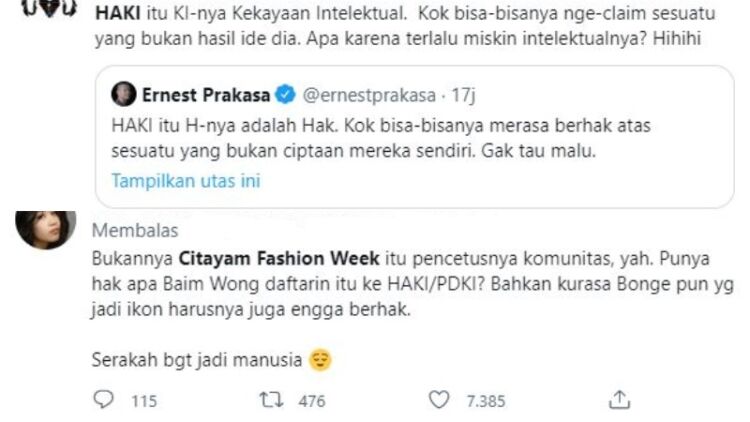 Baim Wong Daftarkan Merek Citayam Fashion Week, Banjir Sindiran Warganet