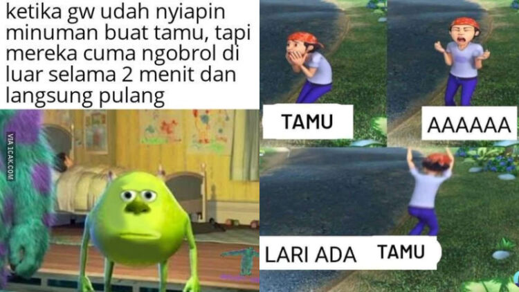 9 Meme Kocak saat Kedatangan Tamu Paling Relate. Mau Heran, tapi ...