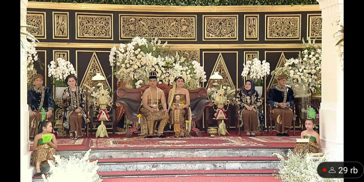 10+ Detail Pernikahan Kaesang dan Erina Gudono, Kental Perpaduan Adat Jogja-Solo