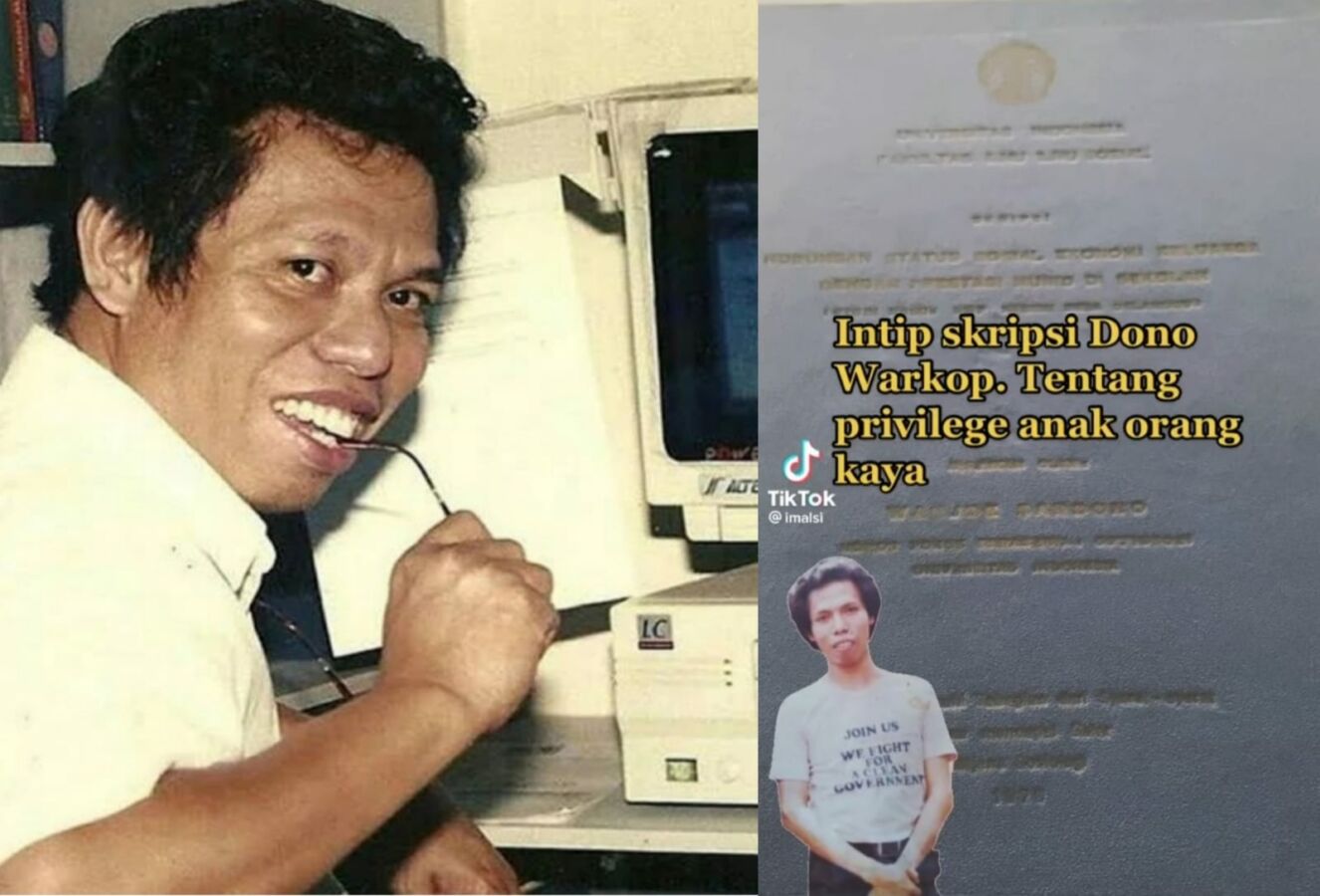 Skripsi Dono Warkop DKI Soal Privilege Viral di TikTok, Ucapan Terima Kasih Jadi Sorotan